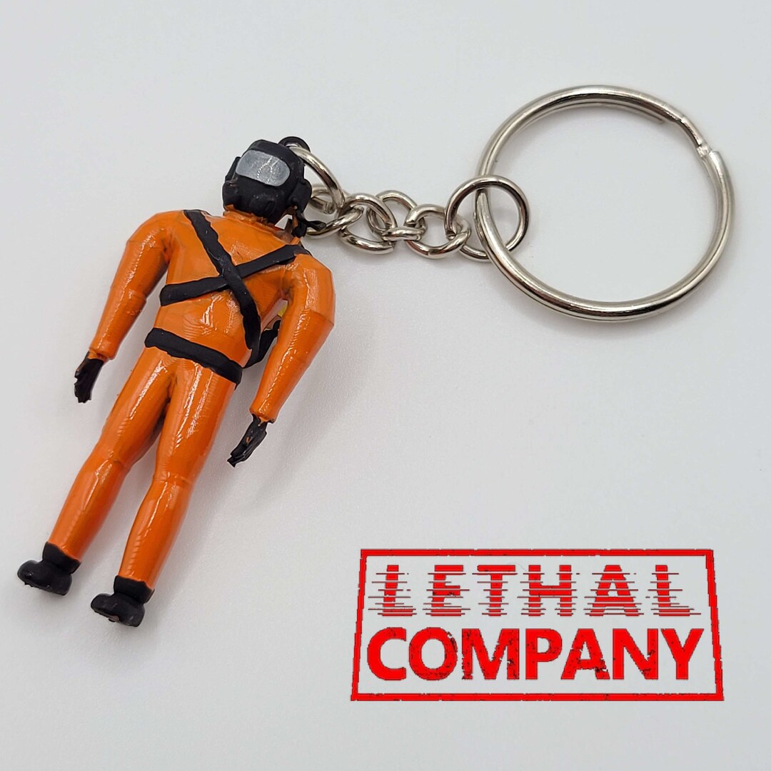 Lethal Company Employee Keychain /// Hand-painted Detailed Charm for ...