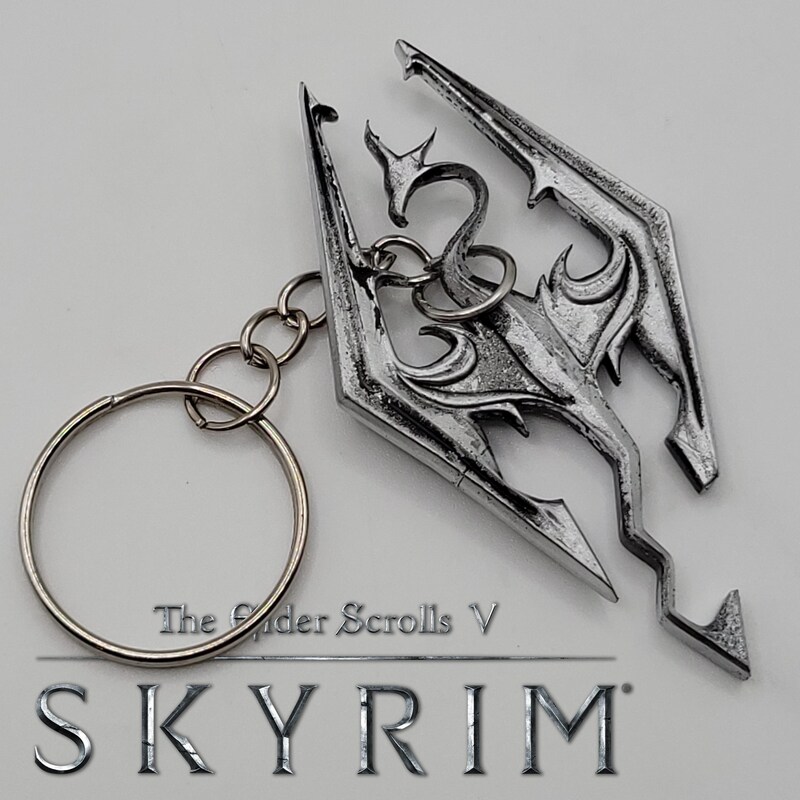 Skyrim Keychain - Etsy