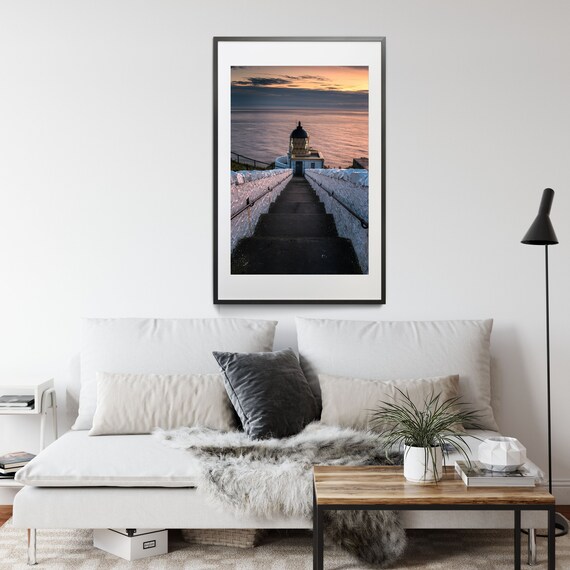 St Abbs Lighthouse Scotland Print Wall Art Photographic | Etsy