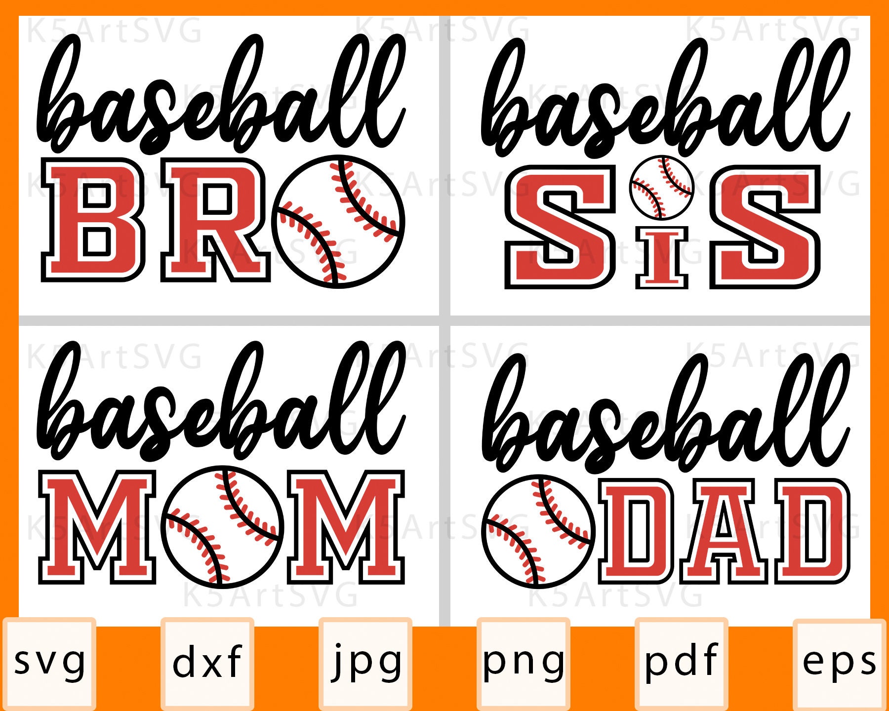 Baseball Svg Baseball Family svg baseball mom dad sis bro | Etsy