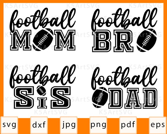 Digital Drawing & Illustration Sister svg Football Family svg Football ...