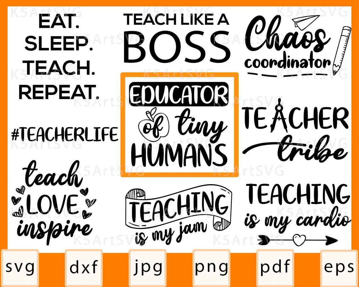Teacher SVG Bundle Teacher SVG designs teacher svg school | Etsy