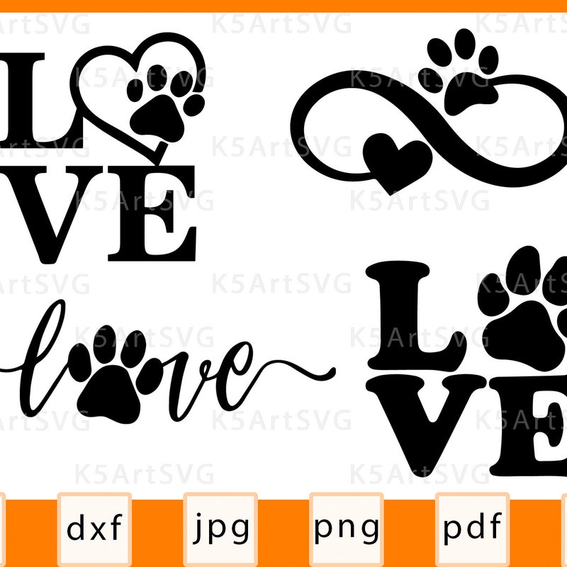 Infinity Paw Svg - Etsy