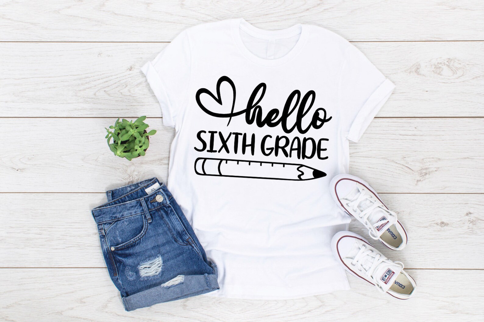 Hello Sixth Grade SVG 6th Grade Svg Back to School Svg | Etsy