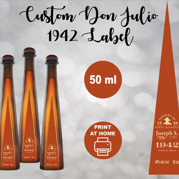 Custom Mini Don Julio Bottles - Etsy