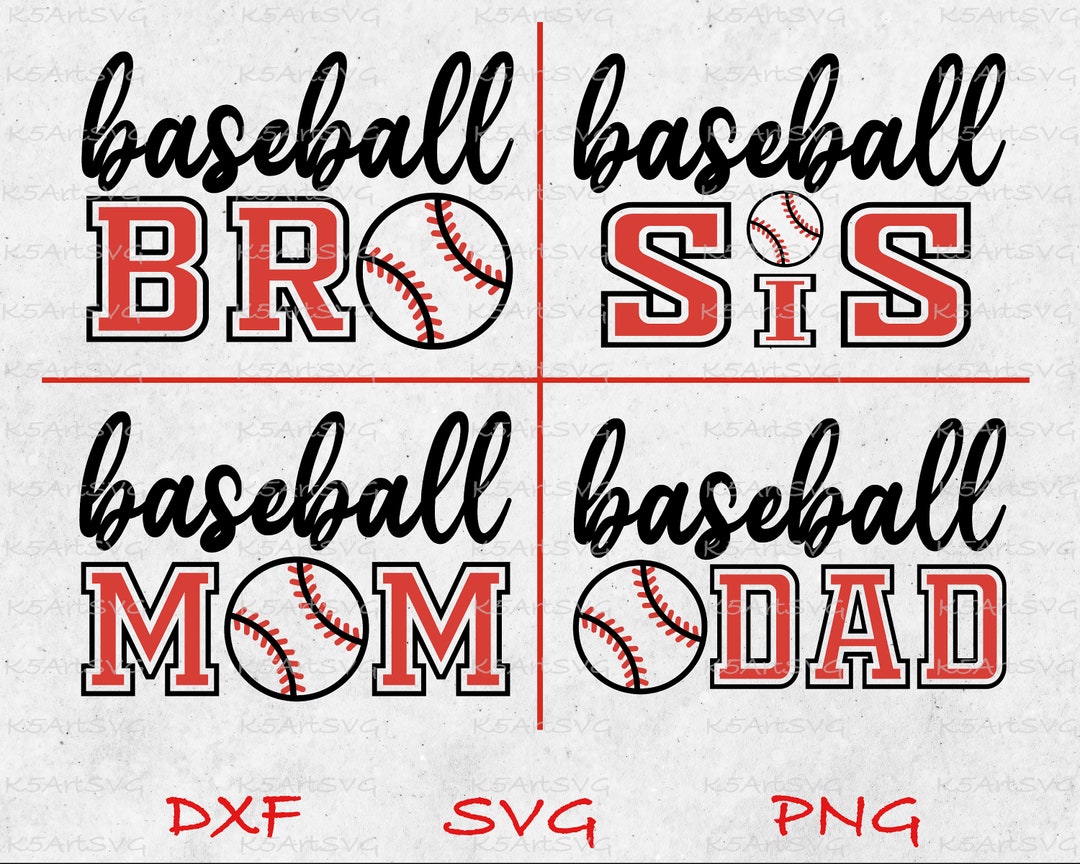 Baseball Svg, Baseball Family Svg, Baseball Mom Dad Sis Bro, Shirt ...