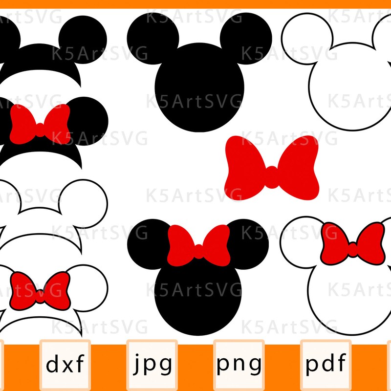 Mickey Mouse Ears Svg - Etsy