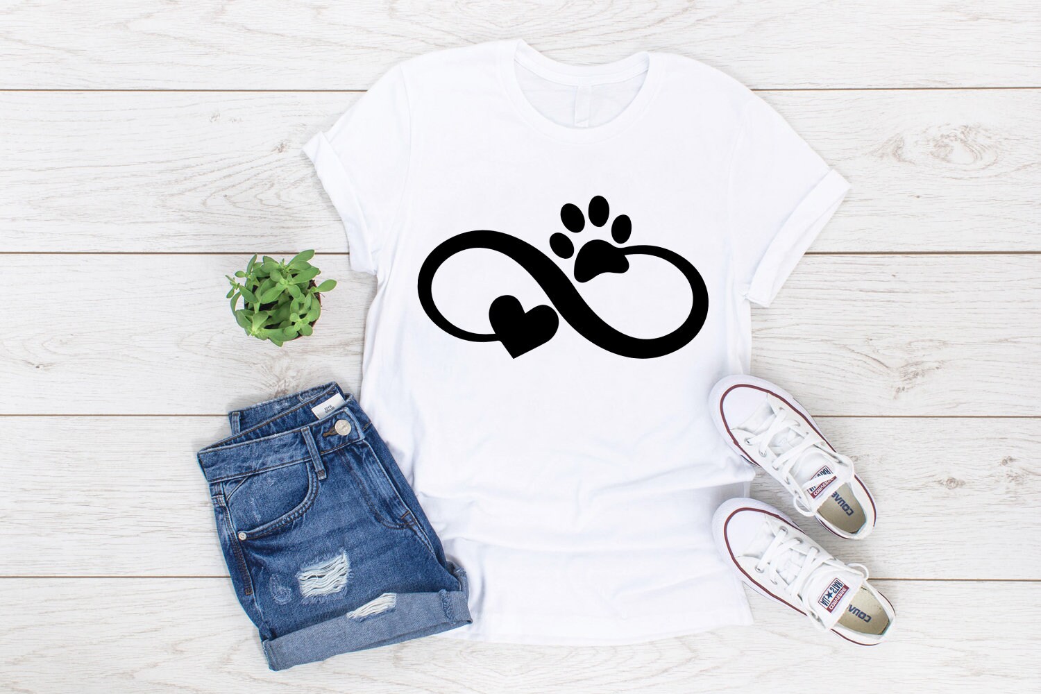 Infinity With Heart and Pawprint SVG Dog SVG Cat Svg Paw - Etsy