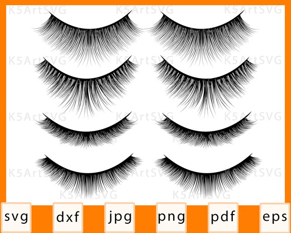 Lashes SVG Eyelashes Svg Cut File Makeup Beauty Lashes | Etsy