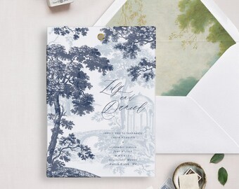Toile Invitation - Etsy
