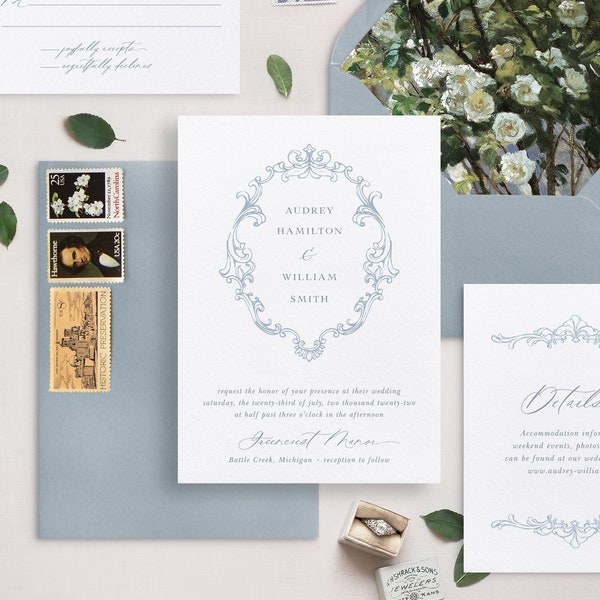 French Invitation - Etsy