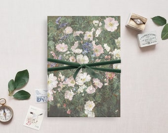 Printable Wedding Vellum Overlay for 5x7 Invitation, Fine Art Wedding ...