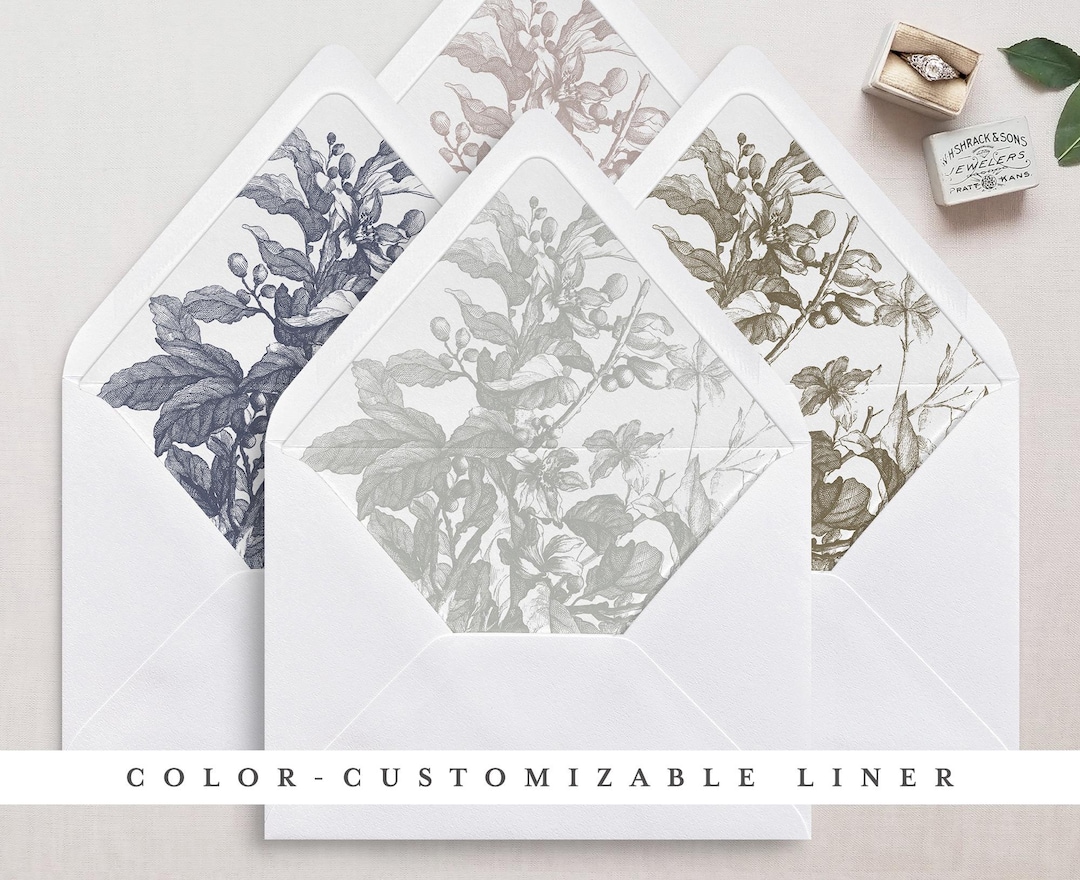 Color-customizable & Printable Envelope Liner Templates in 9 Different ...
