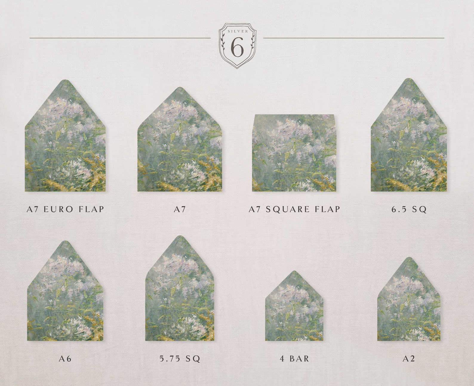 Printable Envelope Liner A7 Euro Flap Square Flap 6.5 - Etsy