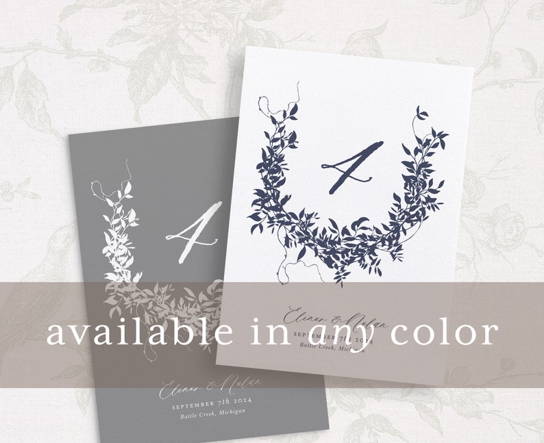 Printable Wedding Table Numbers Template Editable Small Table - Etsy