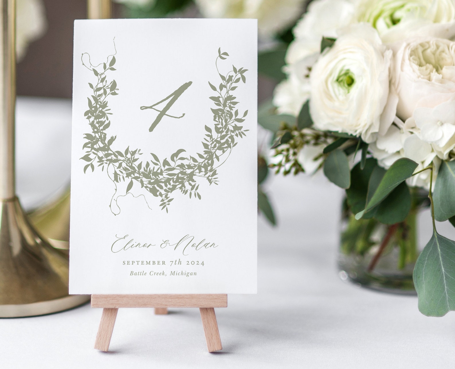 Printable Wedding Table Numbers Template Editable Small Table - Etsy