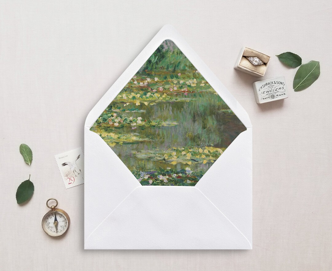 Printable Envelope Liner, A7, Euro Flap, Square Flap, 6.5 Square, A6, 5 ...