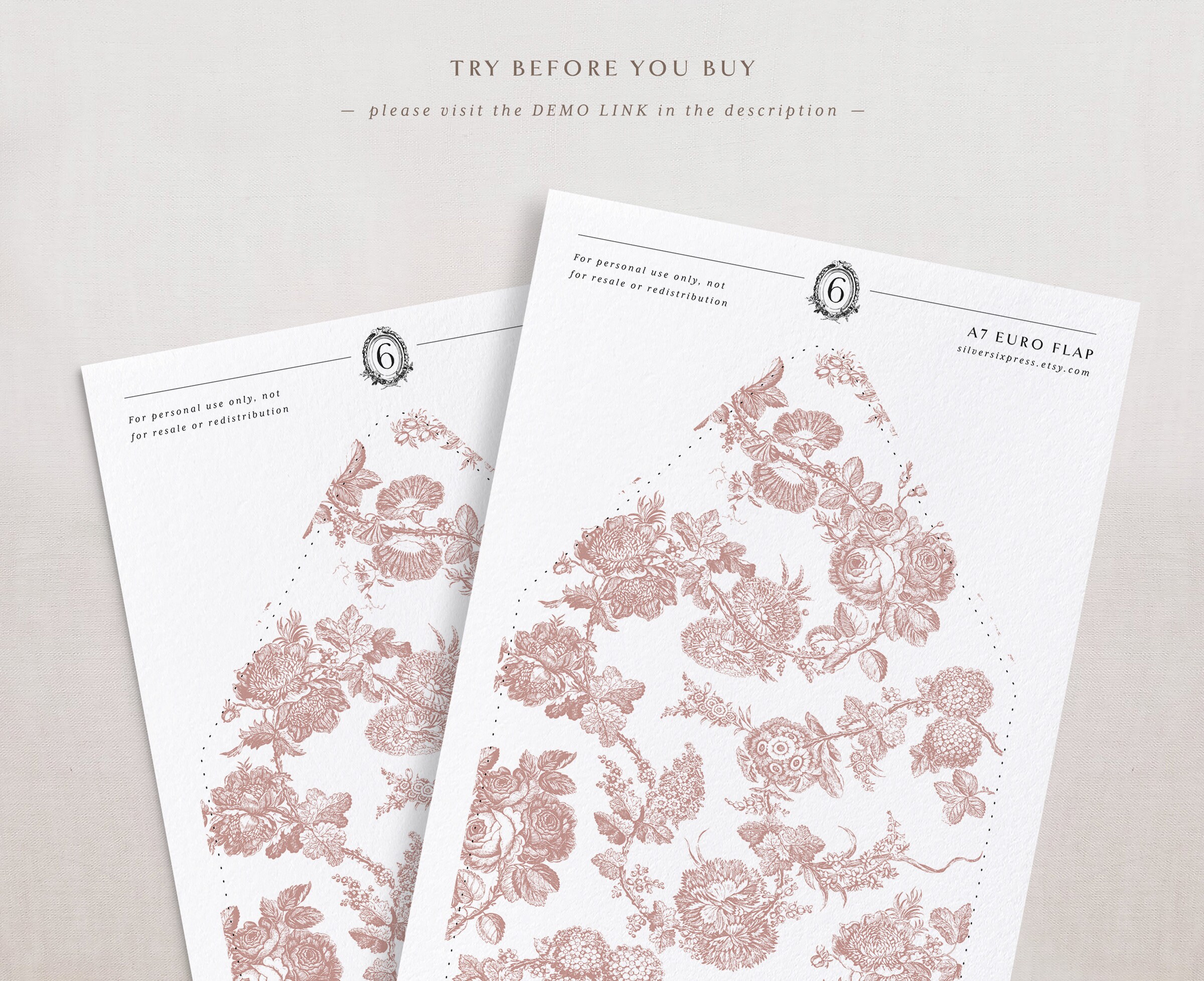 Color-customizable & Printable Envelope Liner Templates in 9 Different ...