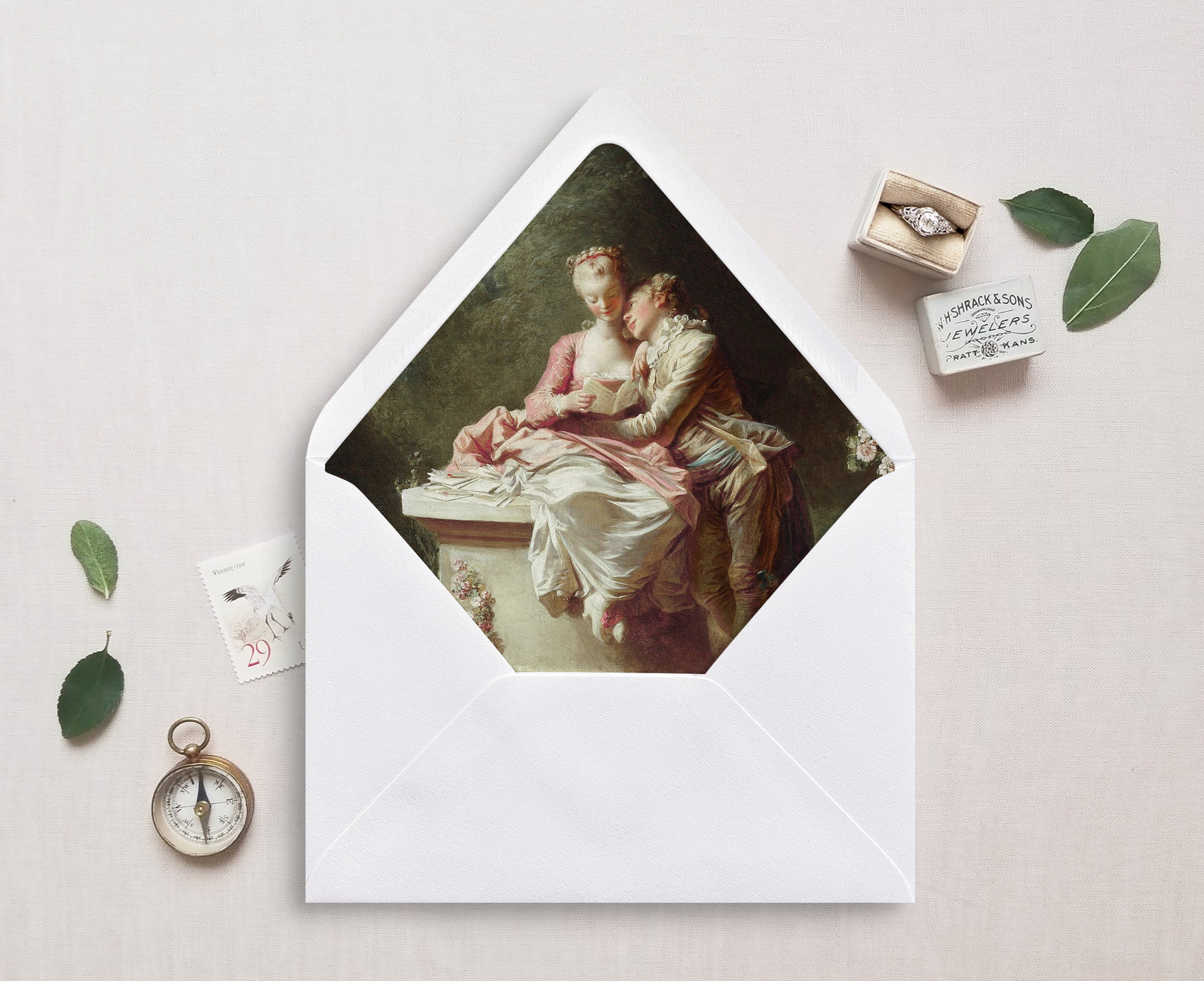 Printable Wedding Vellum Overlay and Envelope Liner for 5x7 Wedding ...