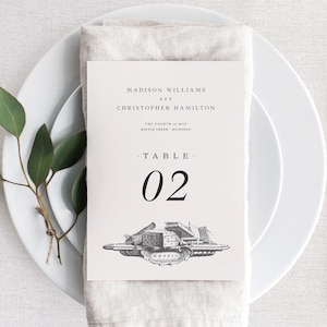 Printable Vintage Book Style Wedding Table Numbers Template, Editable ...
