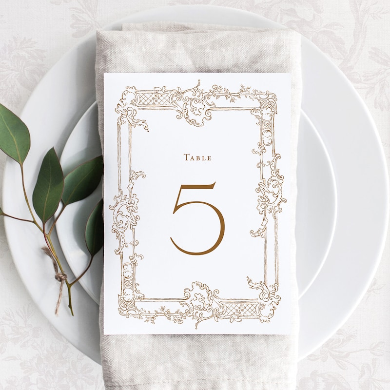 Frame Table Number - Etsy