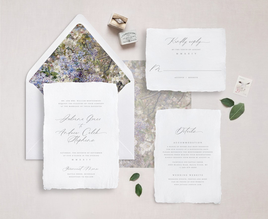 Calligraphy Wedding Invites, Printable Classic Wedding Invitation Suite ...
