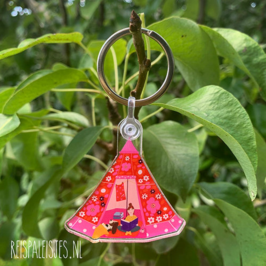 Keychain Vintage Teepee Tent - Etsy