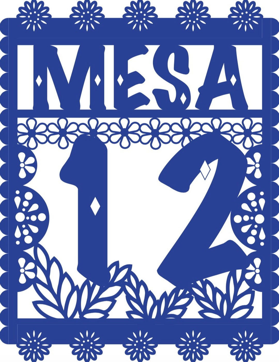 Illustrator With Mexican Numbers for Wedding - Etsy