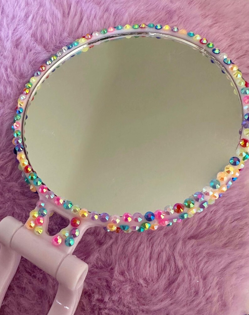 Too Cute Reflections™ Mirror – Handmade 90s Y2K Vanity Mirror | Beaded ...