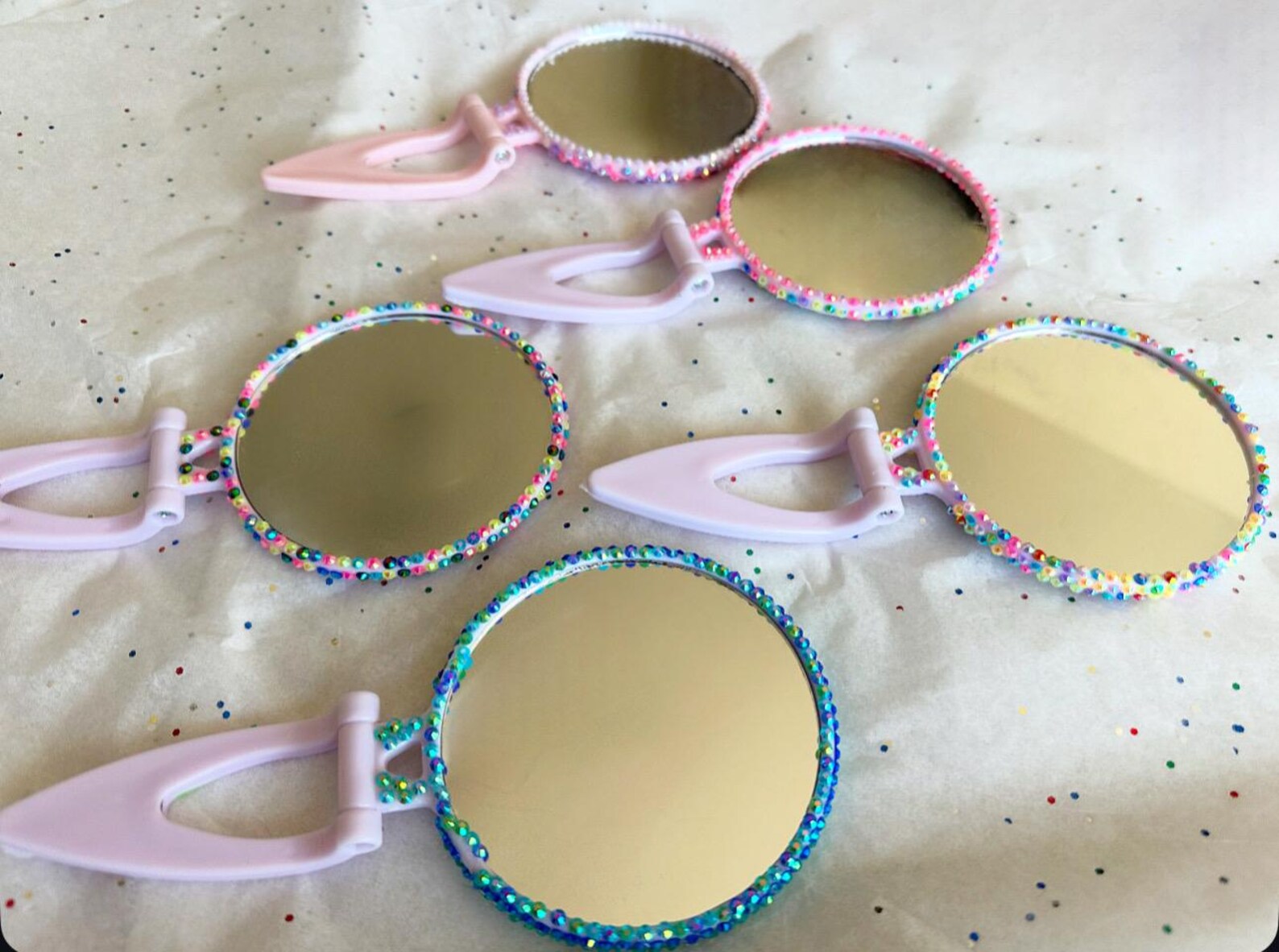 Too Cute Reflections™ Mirror – Handmade 90s Y2K Vanity Mirror | Beaded ...