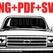 OBS Ford Truck Front Vector Graphic Clip Art, Svg, Pdf, Png - Etsy