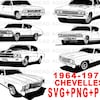 Chevrolet Chevelle SS 1970 Front View Vector Cut File 2 - Etsy