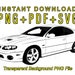 2006 Pontiac GTO Vector Art File: Car Illustration (digital Download ...