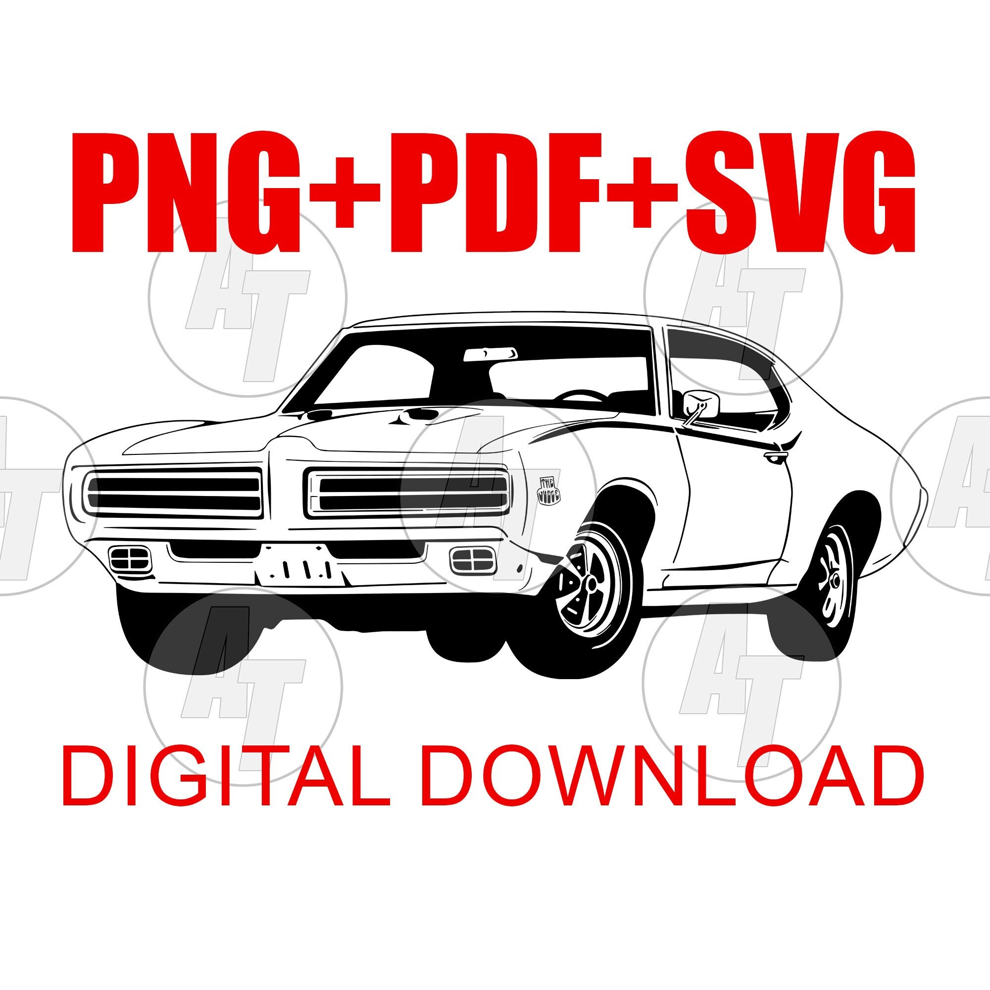 69 GTO Judge Png Pdf SVG AI Vector Graphic Clip Art File - Etsy