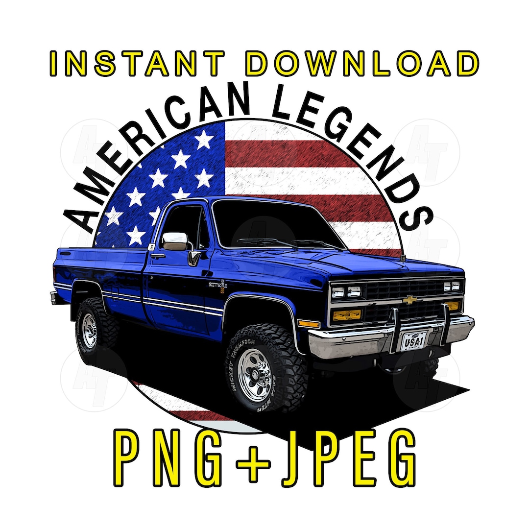 Square Body Chevy Truck Digital Download, Print Ready T-shirt Design - Etsy