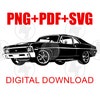 1970 Chevelle SS Digital Download, Png Tranparent Background, Vector ...