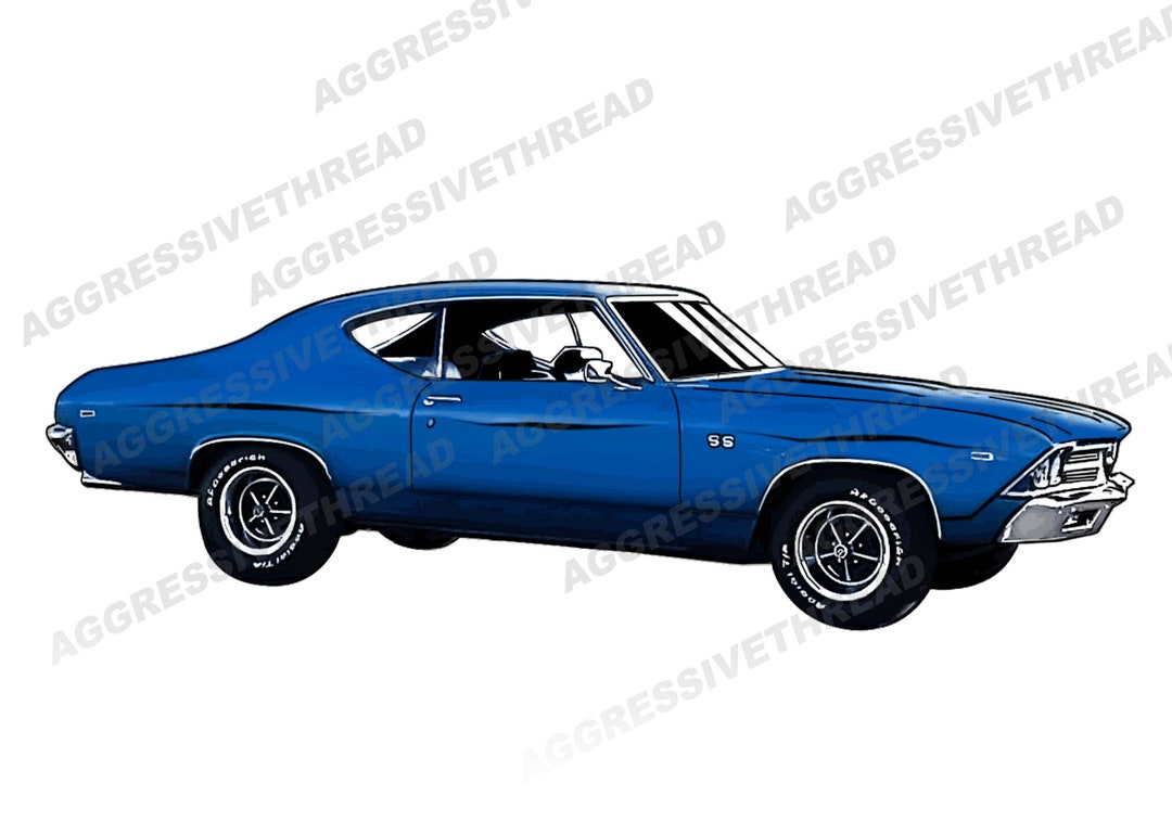 69 Chevelle SS Muscle Car Digital Download Graphic PNG File - Etsy