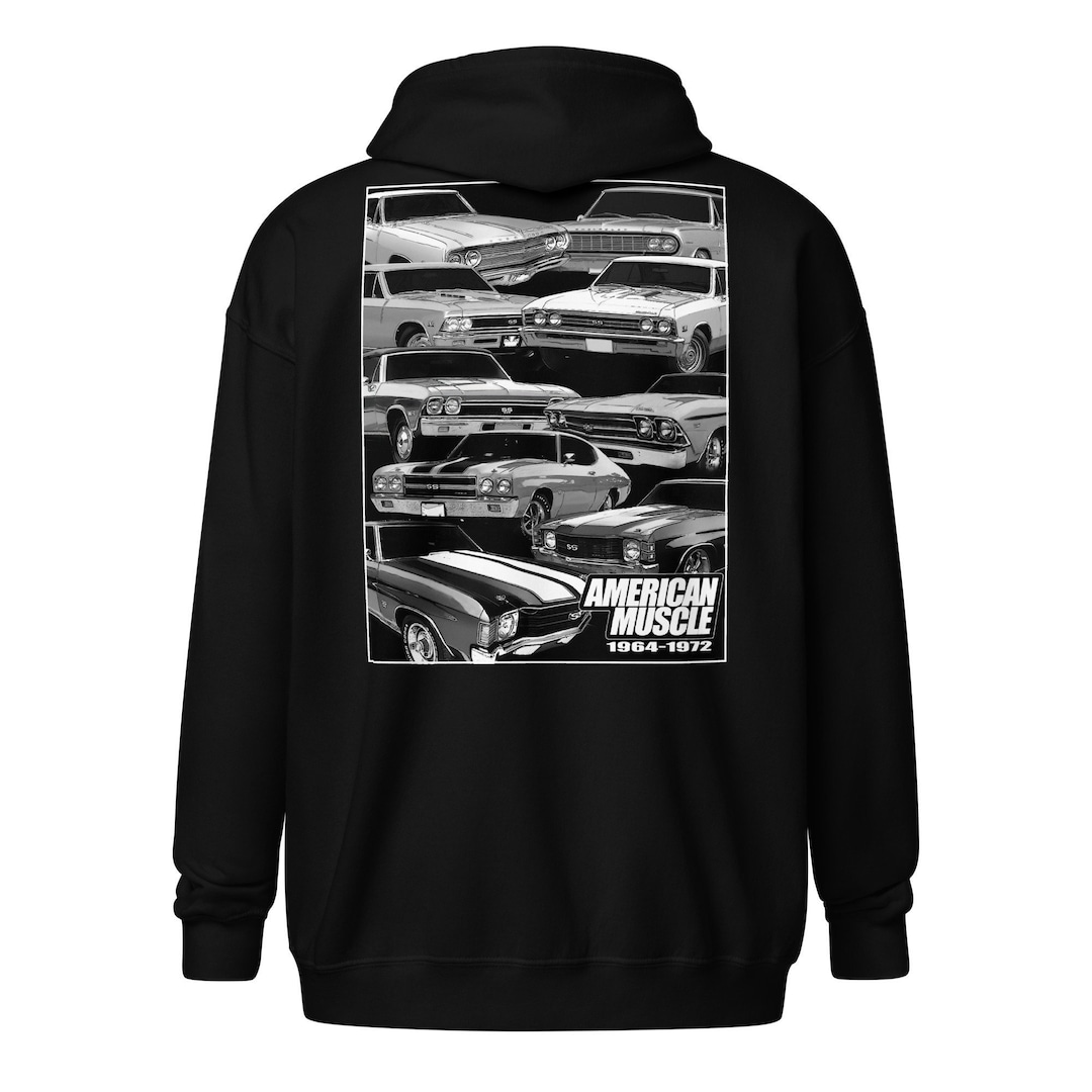 Chevelle Zip-up Hoodie, Muscle Car Sweatshirt, Gift for Car Guy ...