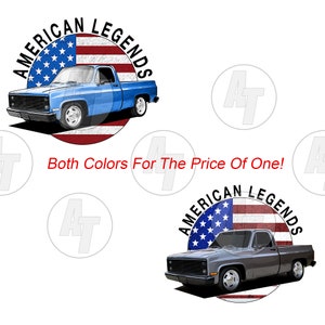 84 Square Body Chevy Truck Design: DTG Printing PNG Clipart (digital ...