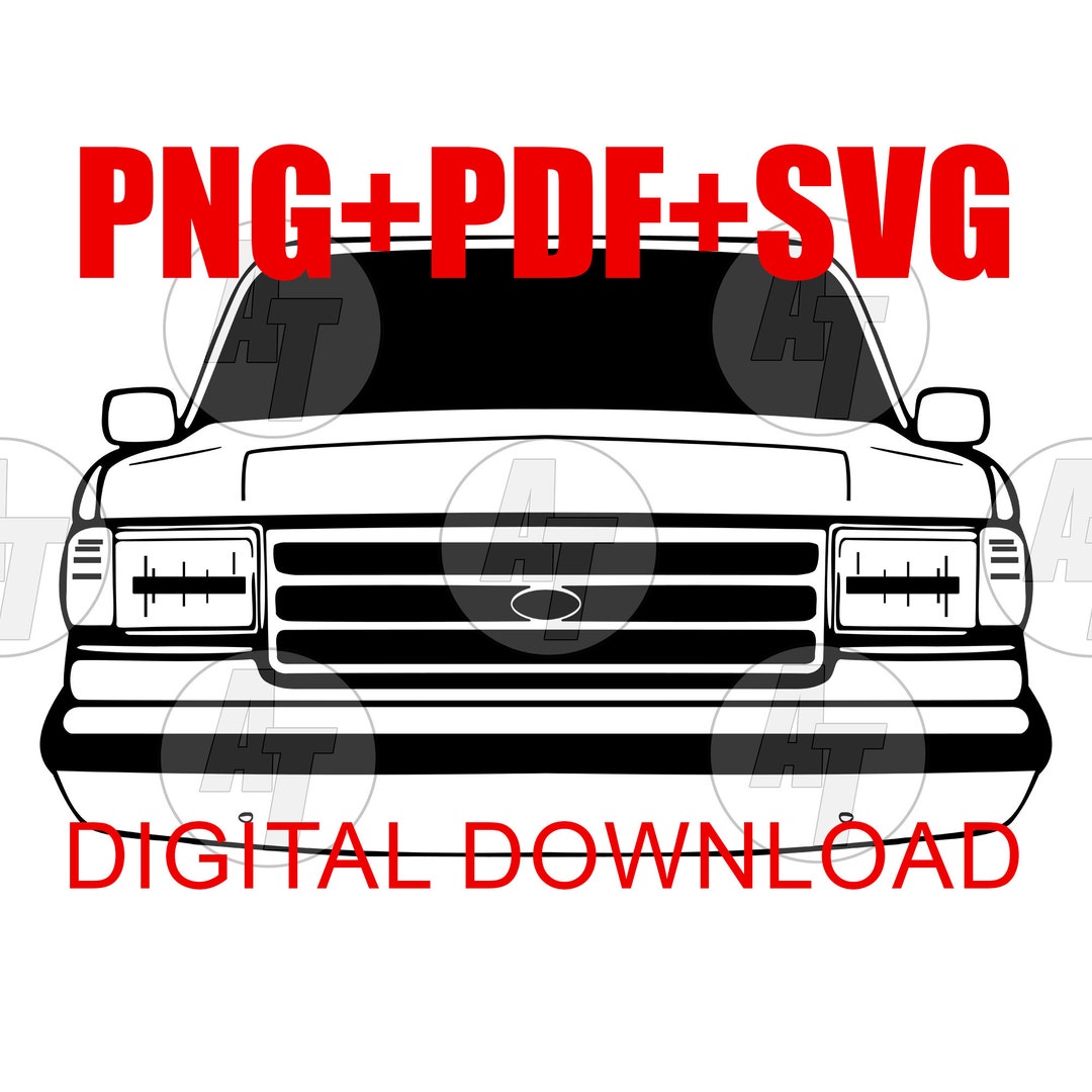 Brick Nose OBS Ford Digital Download, Pickup Truck Vector Svg ...