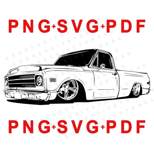 Electronics & Accessories Low Rider Truck SVG FILE Decals & Skins etna ...