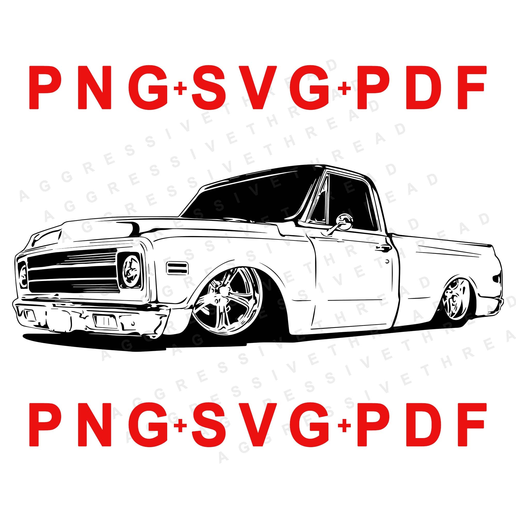 Chevy C10 Truck SVG PNG Pdf Graphic Clip Art File for Printing - Etsy ...