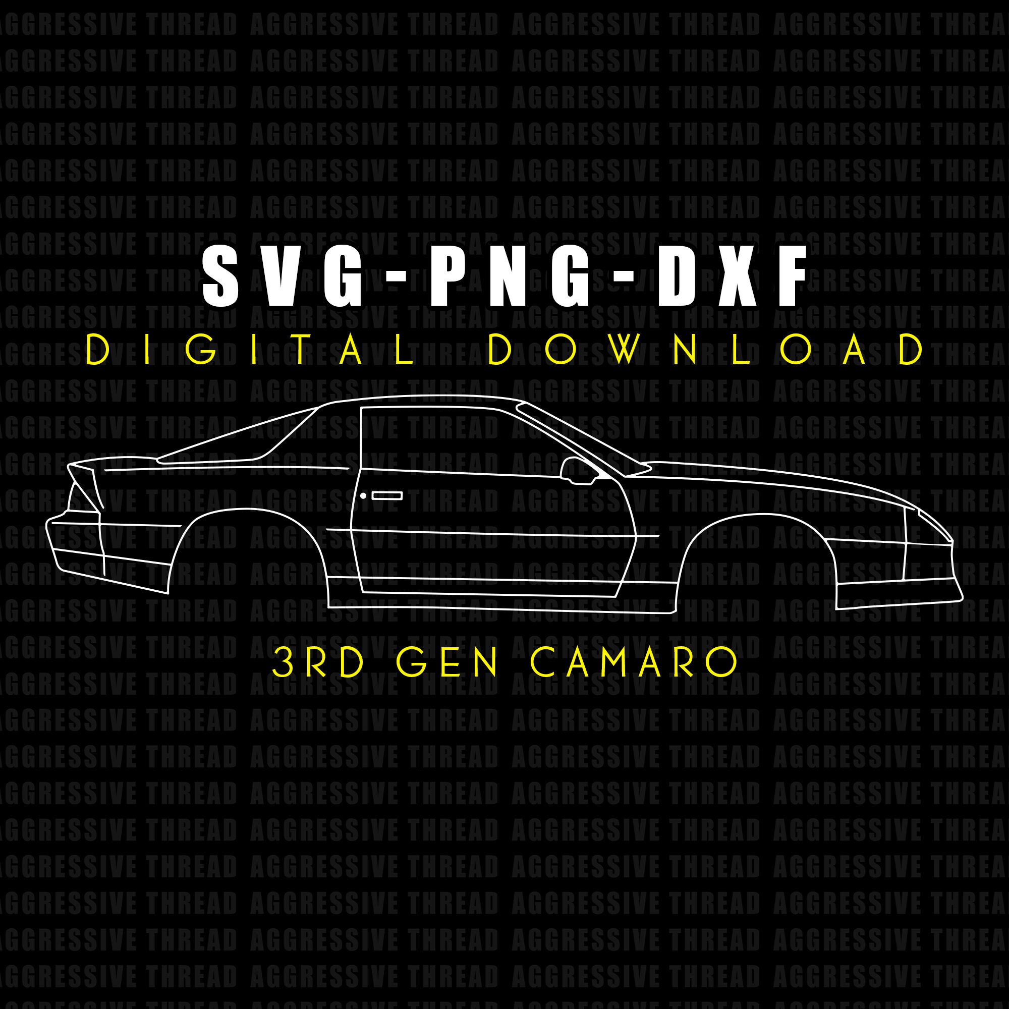 Camaro Line Art Descarga digital / 1st-6th Gen Camaro Vector - Etsy México