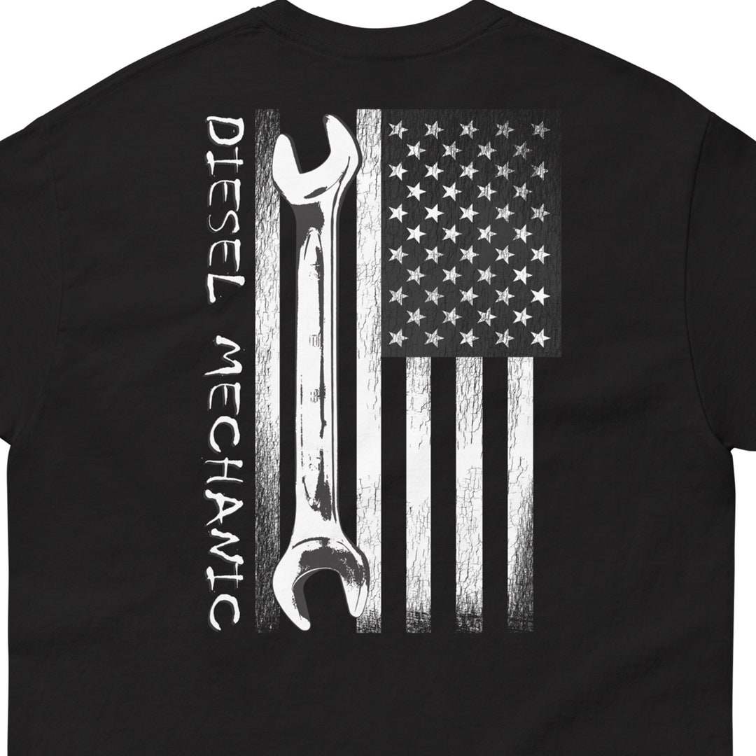 Diesel Mechanic T-shirt Mens Truck Mechanic Shirt Patriotic American ...