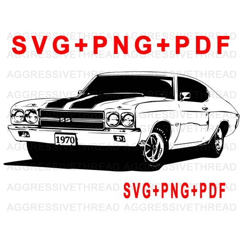 Chevelle SS 1970 .SVG .PNG 4K File - Etsy