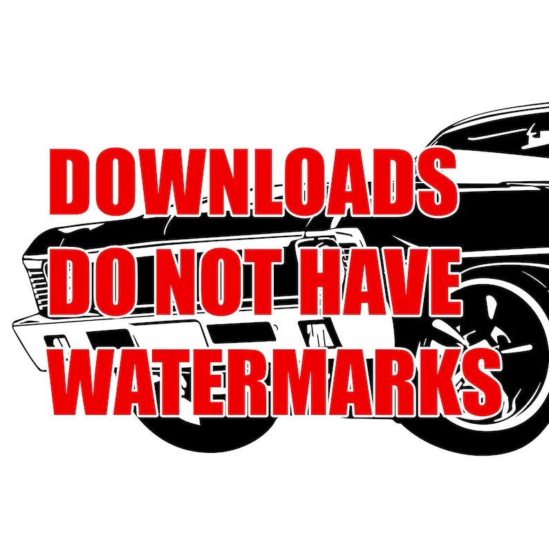 68-72 Nova Muscle Car Vector Clip Art (digital Download) - Etsy