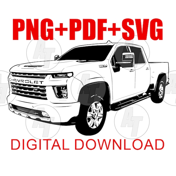 Chevy Silverado Svg - Etsy