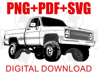 Square Body Truck PNG - Etsy