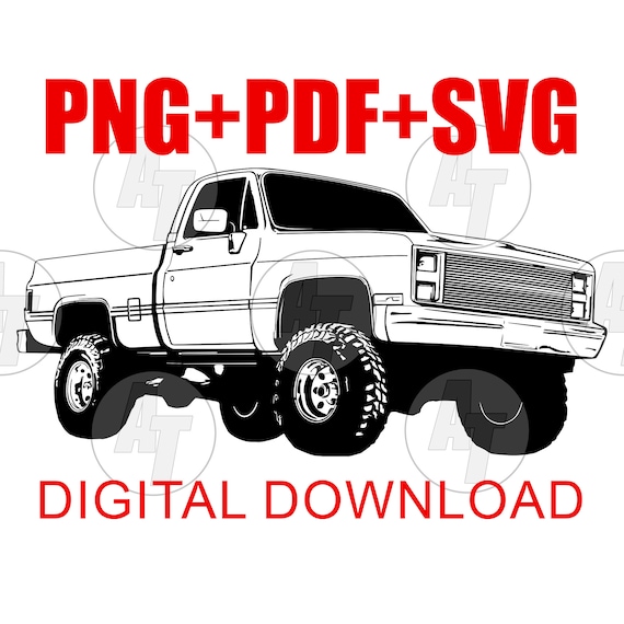 How To Draw A Chevy Truck Lifted