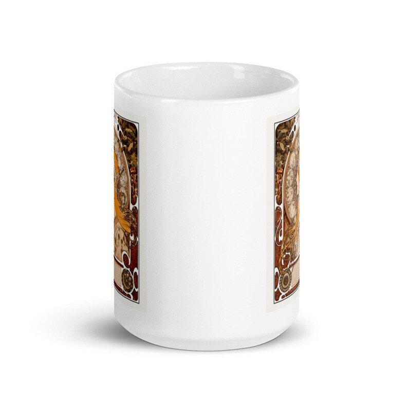 Alphonse Mucha Art Nouveau Artwork Poster Coffee Mug Drinkware - Etsy